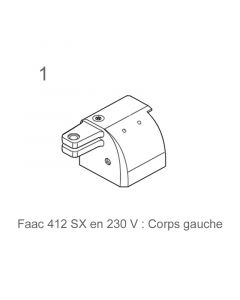 Corps gauche FAAC 412-230V SX - Habitat Automatisme